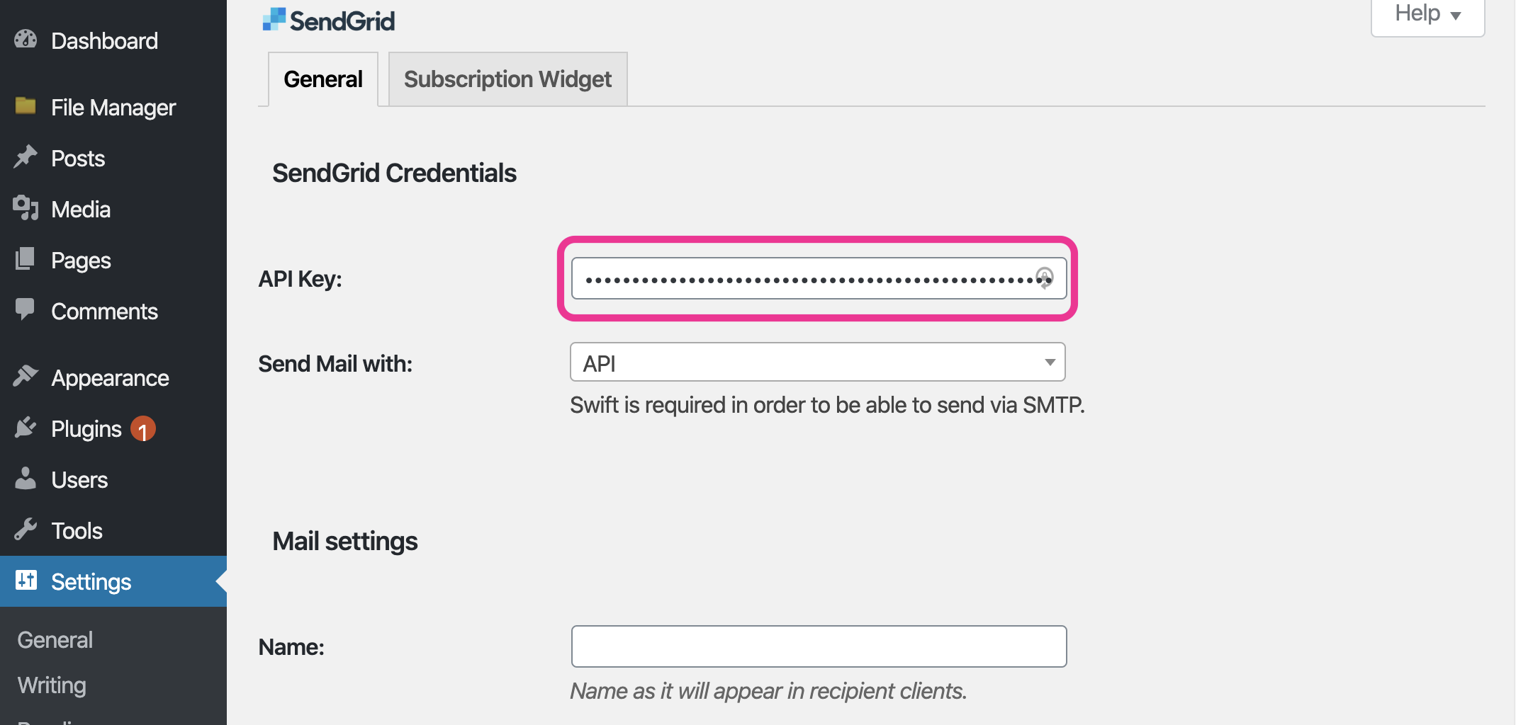SendGrid integration